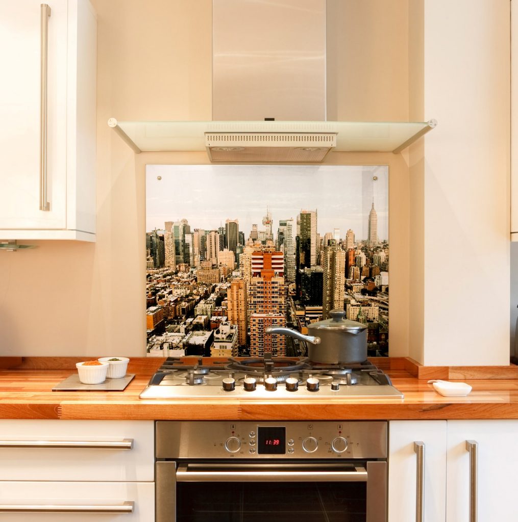 Cityscape Glass Splashback - Aurello